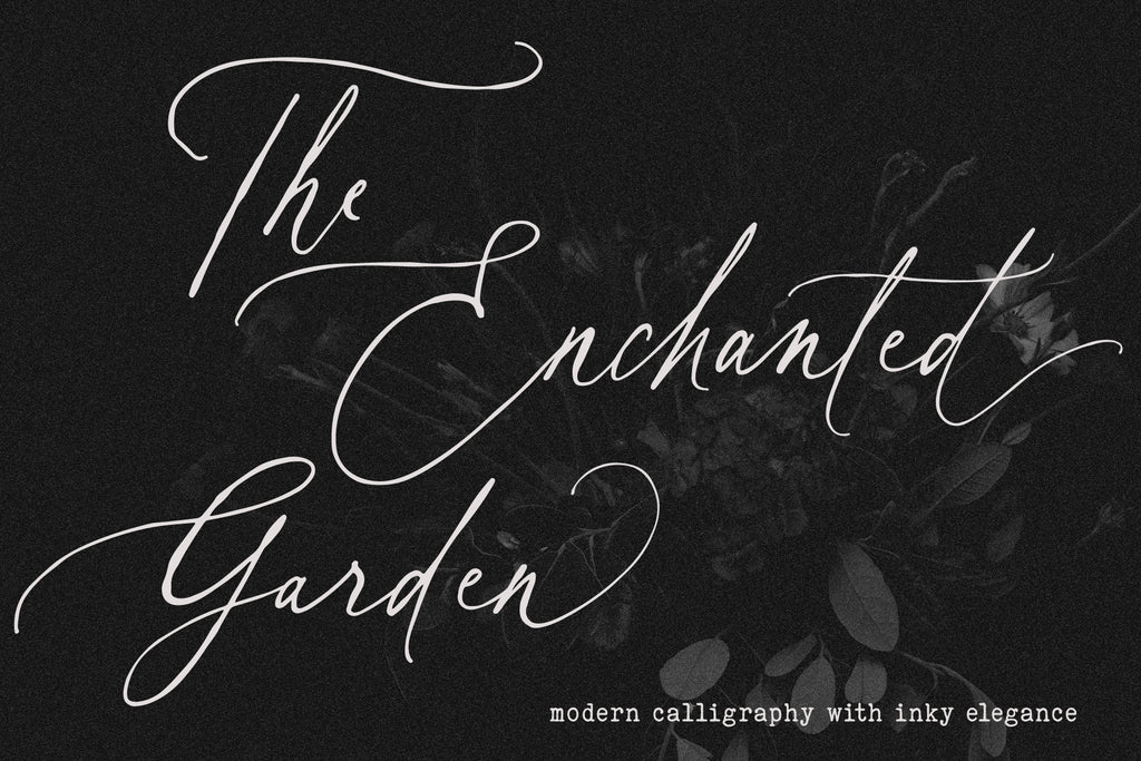 The Enchanted Garden // Calligraphy – www.peachcreme.com