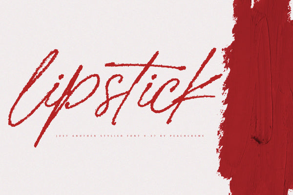 Lipstick Modern Script – www.peachcreme.com