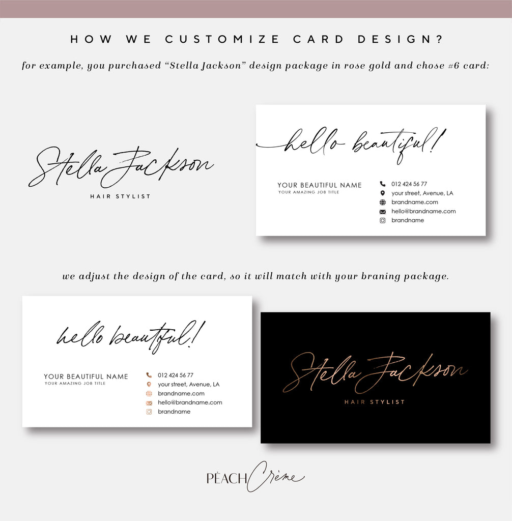 Navy Gold Branding Kit - Bella Stone Kit | Peach Creme – www.peachcreme.com