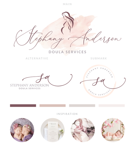 Doula Services Logo Design, Premade Logo Design, Custom logo, Business ...